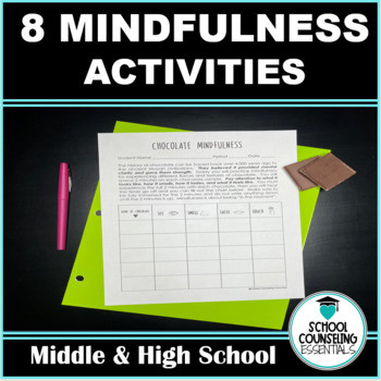 Mindfulness Activities - Engaging & Interactive Worksheets -Middle ...