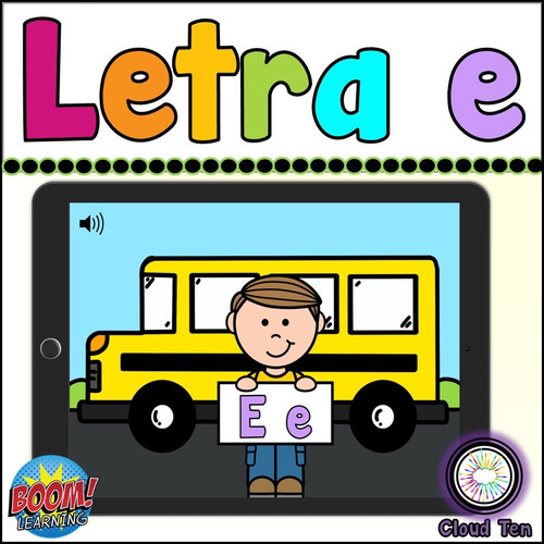 Letra E Boom Cards™ | Digital Task Cards