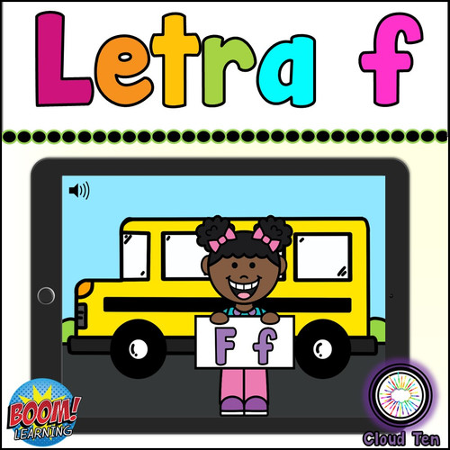 Letra F Boom Cards™ | Digital Task Cards