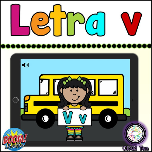 Letra V Boom Cards™ | Digital Task Cards