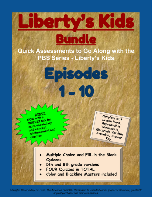 Liberty's Kids - BUNDLE - Episodes 1-10 - Amped Up Learning