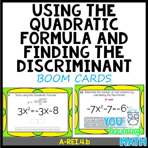 Solving Quadratic Equations using the Quadratic Formula and Finding the ...