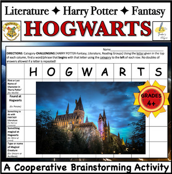 HOGWARTS: A Challenging 'Harry Potter' Cooperative Brainstorming ...