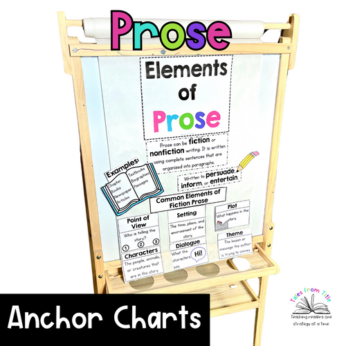 Elements of Prose Anchor Charts - Amped Up Learning