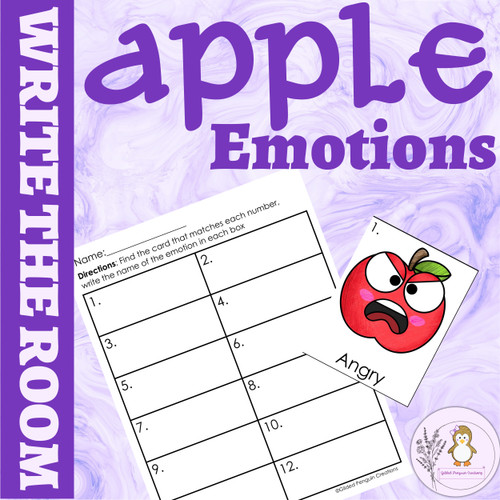 Apple Emotions Write the Room Back to School