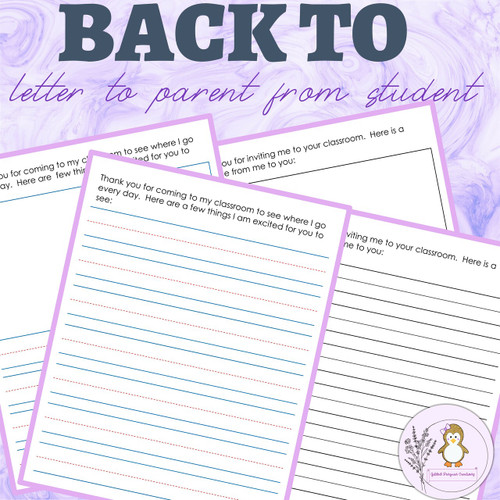 Kids' Back to School Parent-Teacher Night Message to Parents