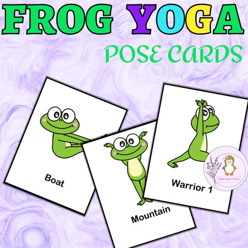 Yoga Pose Cards for kids for calming corner calm down corner activity ...