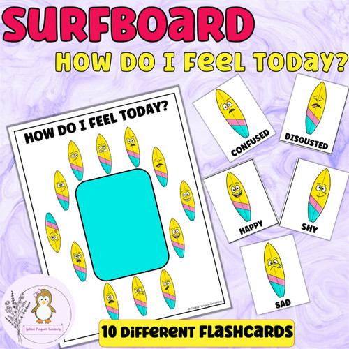 Emotional Learning Activities Surfboard Feelings Calm Corner How Do I ...