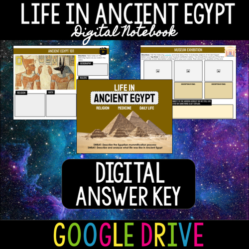 Life in Ancient Egypt Digital Notebook - Amped Up Learning