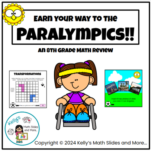 8th Grade Math Review Project (PBL) "Earn Your Way to the Paralympics ...