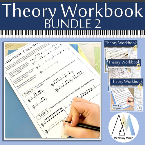 Music Theory Workbooks BUNDLE 2 for middle school and older students ...