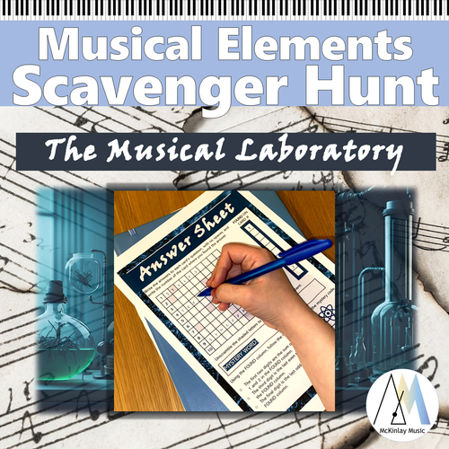 Elements of Music Scavenger Hunt Game for Middle School Music - Amped ...