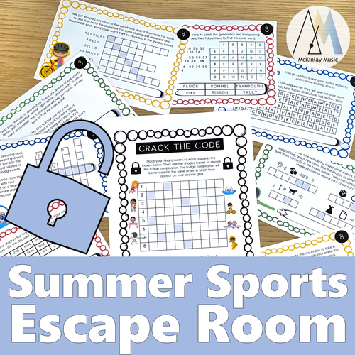 Summer Sports Escape Room for middle school - Amped Up Learning