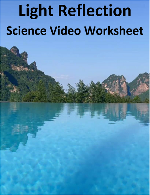 Intro to Light Reflection. Video sheet, Google Forms, Canvas & more (V3)