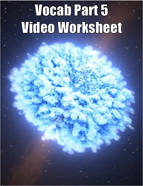 "Vocabulary Builder Part 5" Video sheet, Google Forms, Canvas & more V2