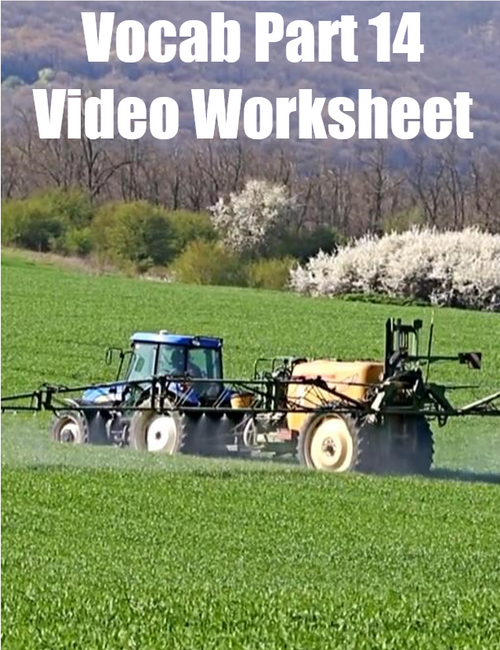 Vocabulary Builder Part 14 Video sheet, Google Forms, Canvas & more V2