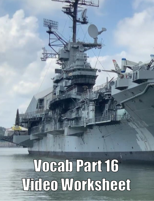 Vocabulary Builder Part 16 Video sheet, Google Forms, Canvas & more V2