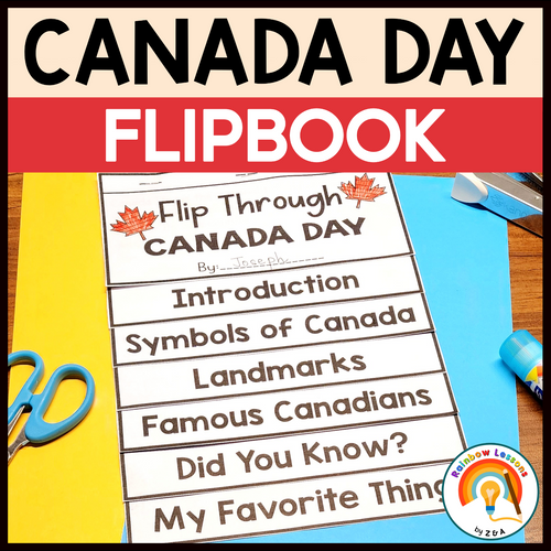 Canada Day Flipbook | Canada Day Activities | Canada Day Fun Writing ...