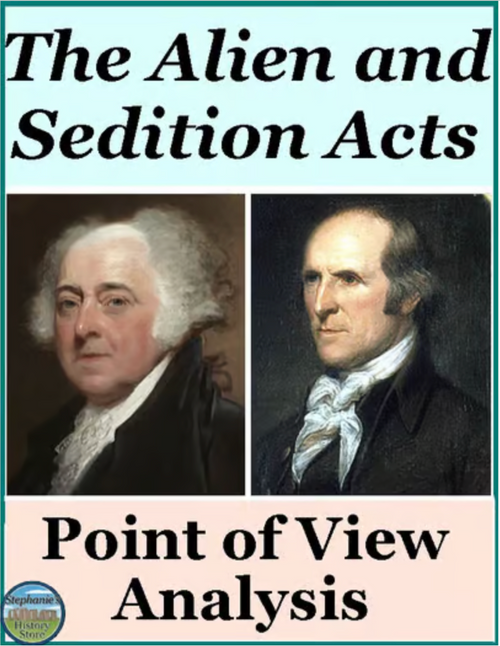 The Alien and Sedition Acts Point of View Analysis