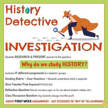 Research & Present Answer to Question "Why Study History?" Grading Rubric