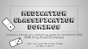 FREE - Medication Classification Dominos