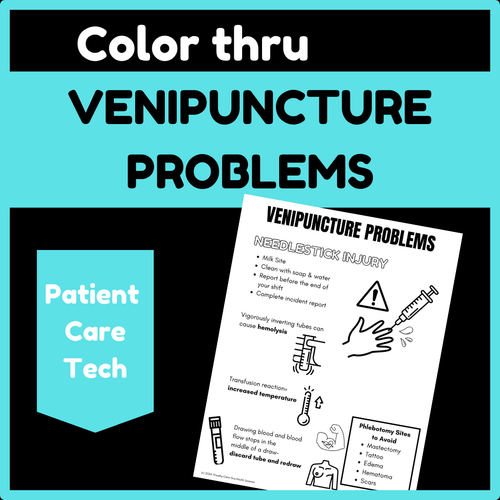 Color thru Venipuncture Problems