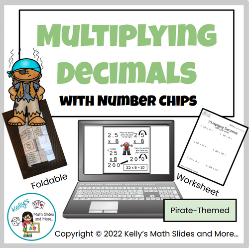 Multiplying Decimals with Number Chips - Digital and Printable - Pirate ...