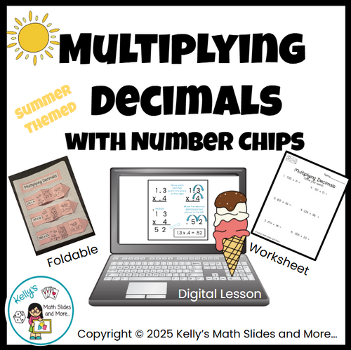 Multiplying Decimals Math Activity - Summer-Themed - Digital and ...