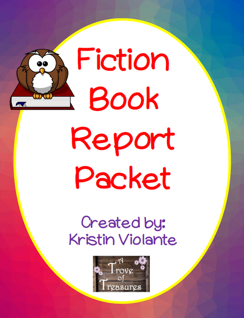 Fiction Book Report Packet - Amped Up Learning