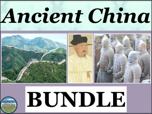 Ancient China Activities Bundle