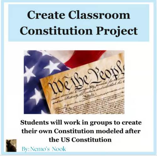 Project: Create Own Classroom Constitution - Amped Up Learning