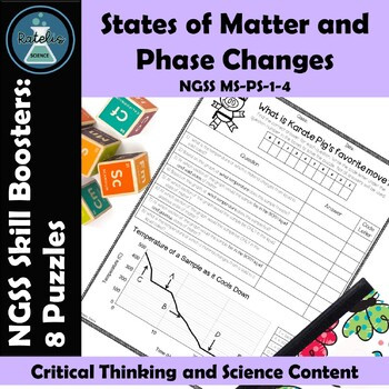 States of Matter and Phase Changes NGSS Physical Science Review Puzzles ...