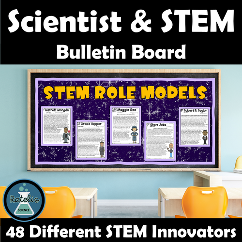 STEM Scientists of the Week Month Bulletin Board 48 Role Models Growth ...