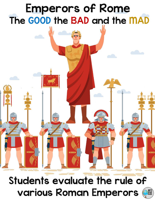 Roman Emperors - The Good, The Bad, and the Mad - Amped Up Learning