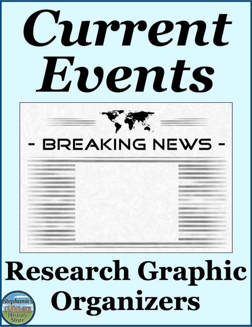 Current Events Research Project and Graphic Organizers