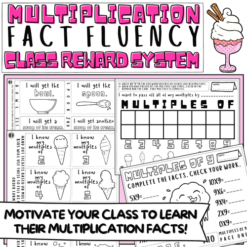 Multiplication Fact Fluency Class Reward System