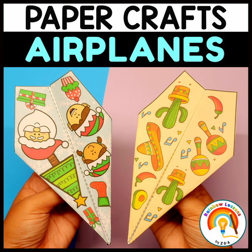 Paper Airplanes Crafts | Seasonal And Holiday Themed Airplane Craft ...