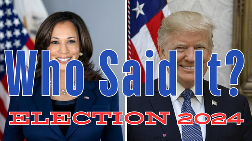 2024 Election PowerPoint Game Activity Who Said It Government and ...