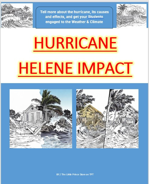 Hurricane Helene Impact Coloring sheets , Coloring Pages for elementary ...