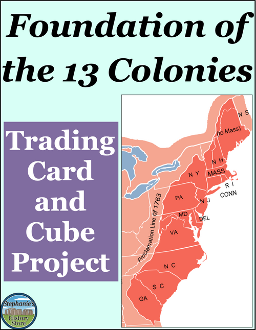The Foundation of the 13 Colonies Compare and Contrast Project