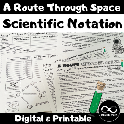 Scientific Notation Unknown Galaxy Project | Route Through Space Math ...