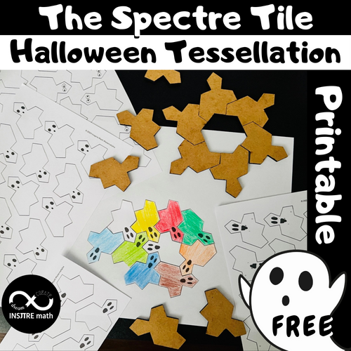 FREE Collaborative Halloween Bulletin Board Tessellation Project Math ...