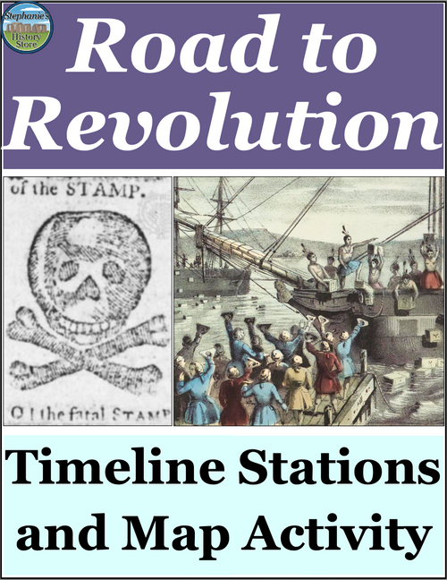 Causes of the Revolutionary War Timeline Image Analysis Map Stations ...