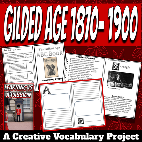 U.S. History | Gilded Age | Industrialization | A Vocabulary Student ...
