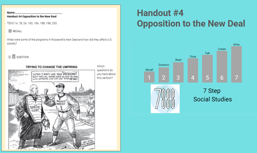 Great Depression Handout #4 Opposition to New Deal