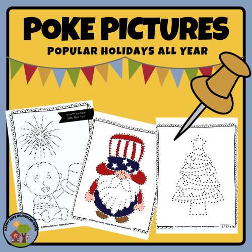 Push Pin Poke Art - Holidays all Year - Amped Up Learning