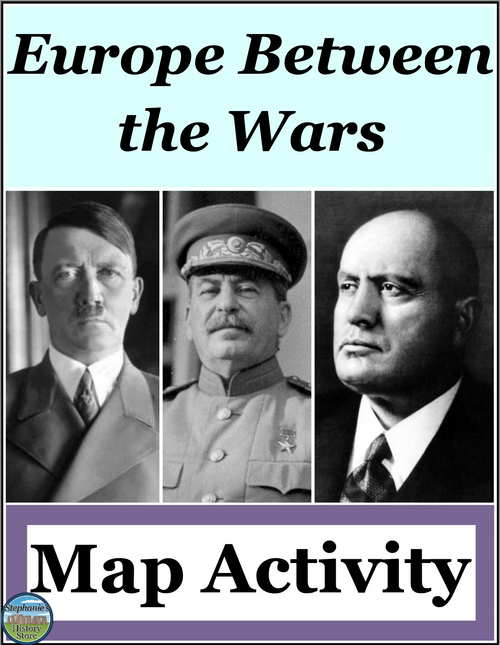 Europe Between the Wars Map Activity