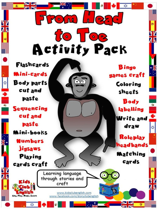From Head to Toe - Activity Pack - Body, Animals, Actions - Amped Up ...
