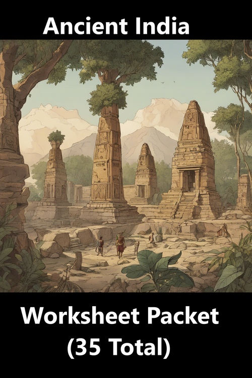 Ancient India Worksheet Packet (35 Assignments) - Amped Up Learning