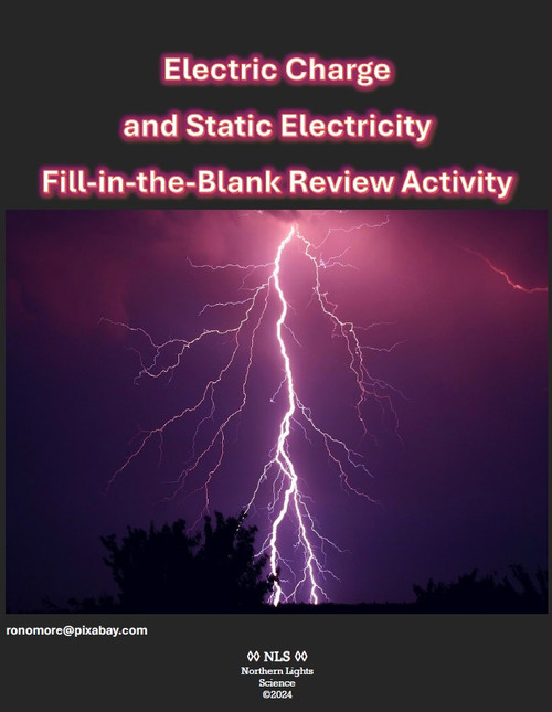 Electric Charge and Static Electricity Fill-in-the-Blank Review ...
